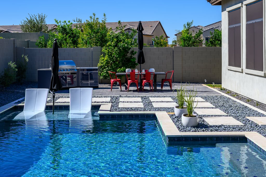 Pool Design Spotlight Bold Beautiful Backyard Symmetry
